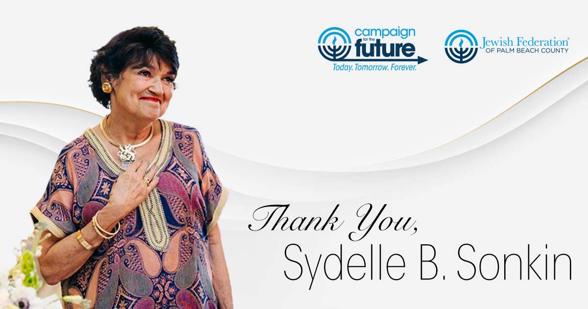Sydelle Sonkin’s $5 Million Gift Fosters A Thriving Jewish Future Through Federation’s Historic ...
